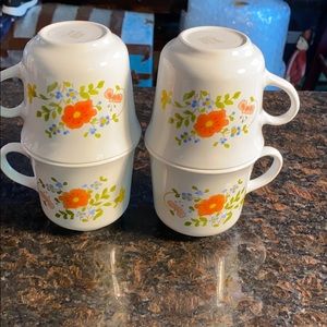 Corelle | Kitchen | 4 Corelle Wildflowers 8 Oz Tea Cups | Poshmark